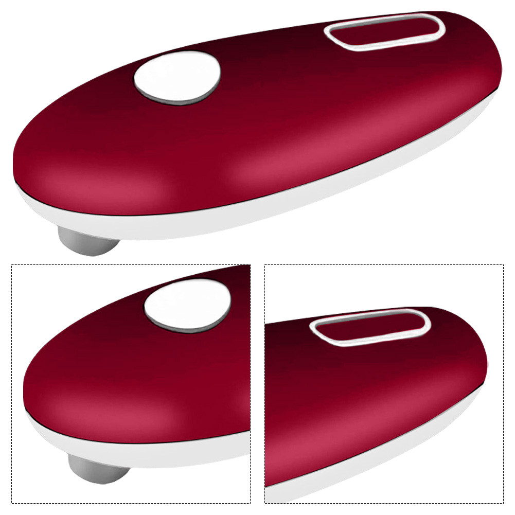 No Sharp Edge Can Opener Machine One-Touch Operation Battery Powered ...