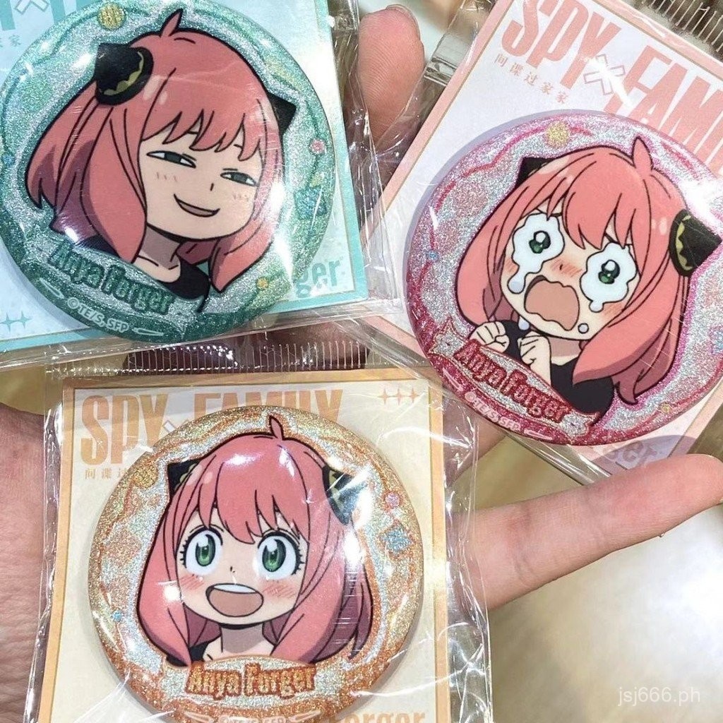 Popular Japanese Anime Anya Spy x Family Anime Pins Cute Girly Heart ...