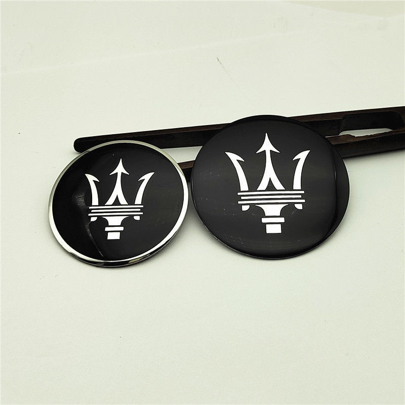 Maserati Metal Sticker Car Logo 65mm Sticker Diameter 56mm Aquaman Logo ...