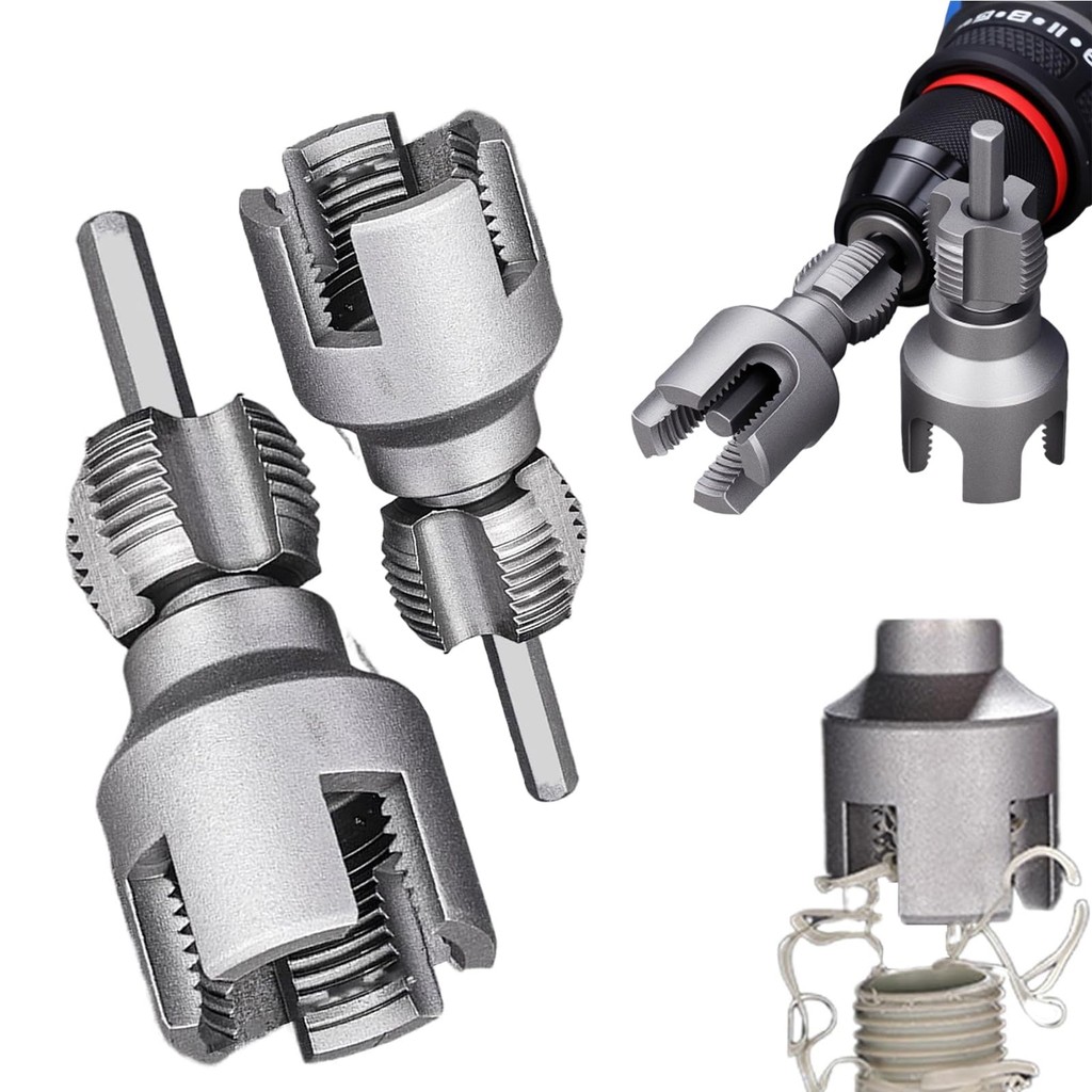 1/2" 3/4" PPR PVC Pipe Threader Kit Electric Drill Integrated Internal ...