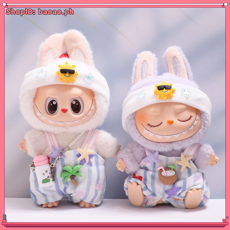 15cm 17cm Labubu Clothes Coconut Sunshine Beach Wear For Labubu V1 V2 ...