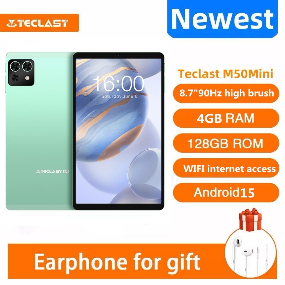 Teclast M50Mini Tablet Android 15 T606 4GB RAM 128GB ROM 8.7" 90HZ ...