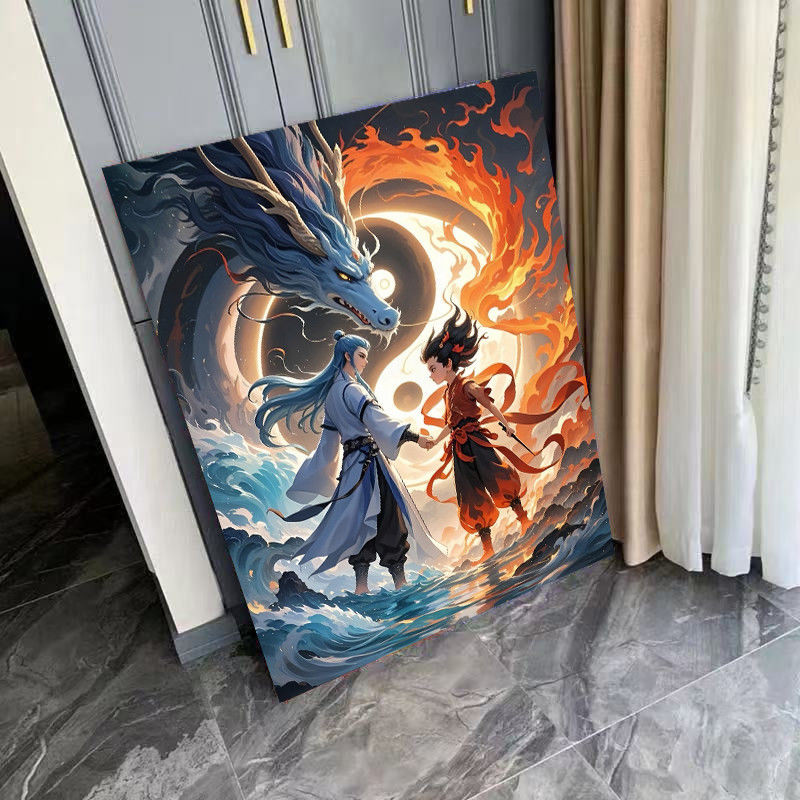 DIY Nezha Diamond Stickers Ins Wind Nezha Diamond Stickers Ins Style ...