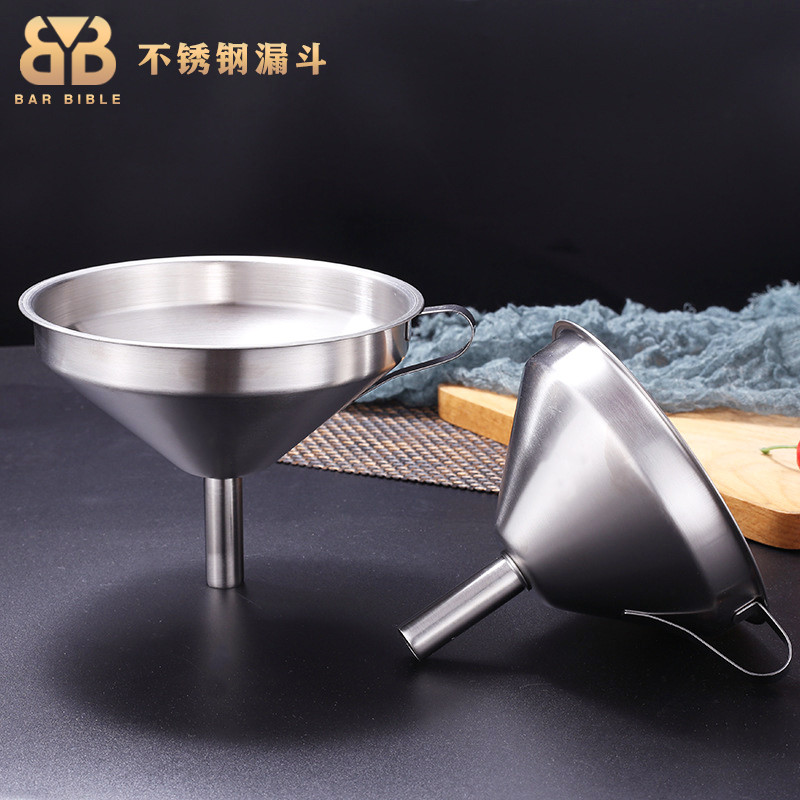 Bar Stainless Steel Funnel with Filter Mesh Funnel Filter Mesh Filter ...
