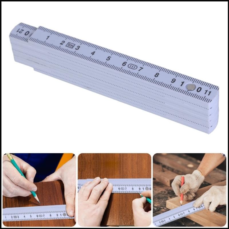 UKI 1meter Foldable Measuring Stick with Clear Scale Easy Carry Ruler ...