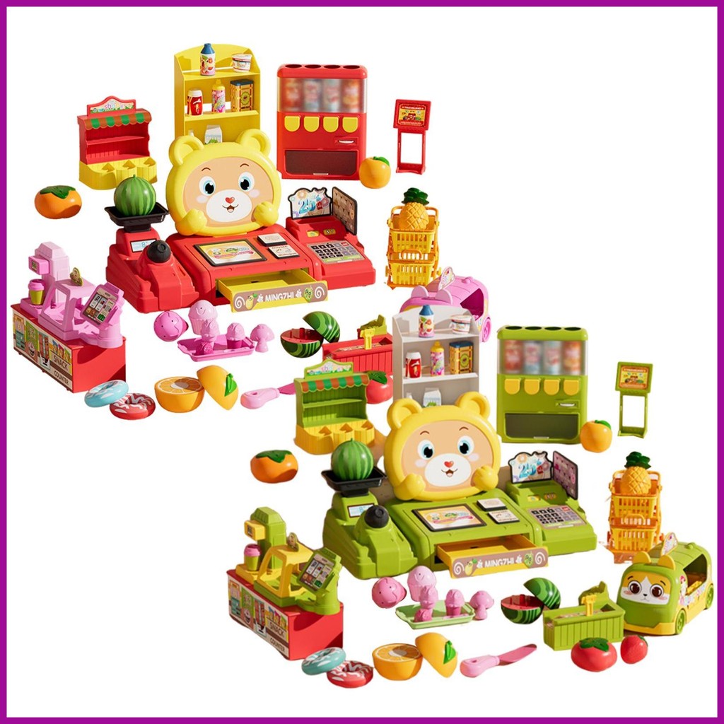 Toy Cash Register Educational Cash Register Play Set Cash Register Toy ...