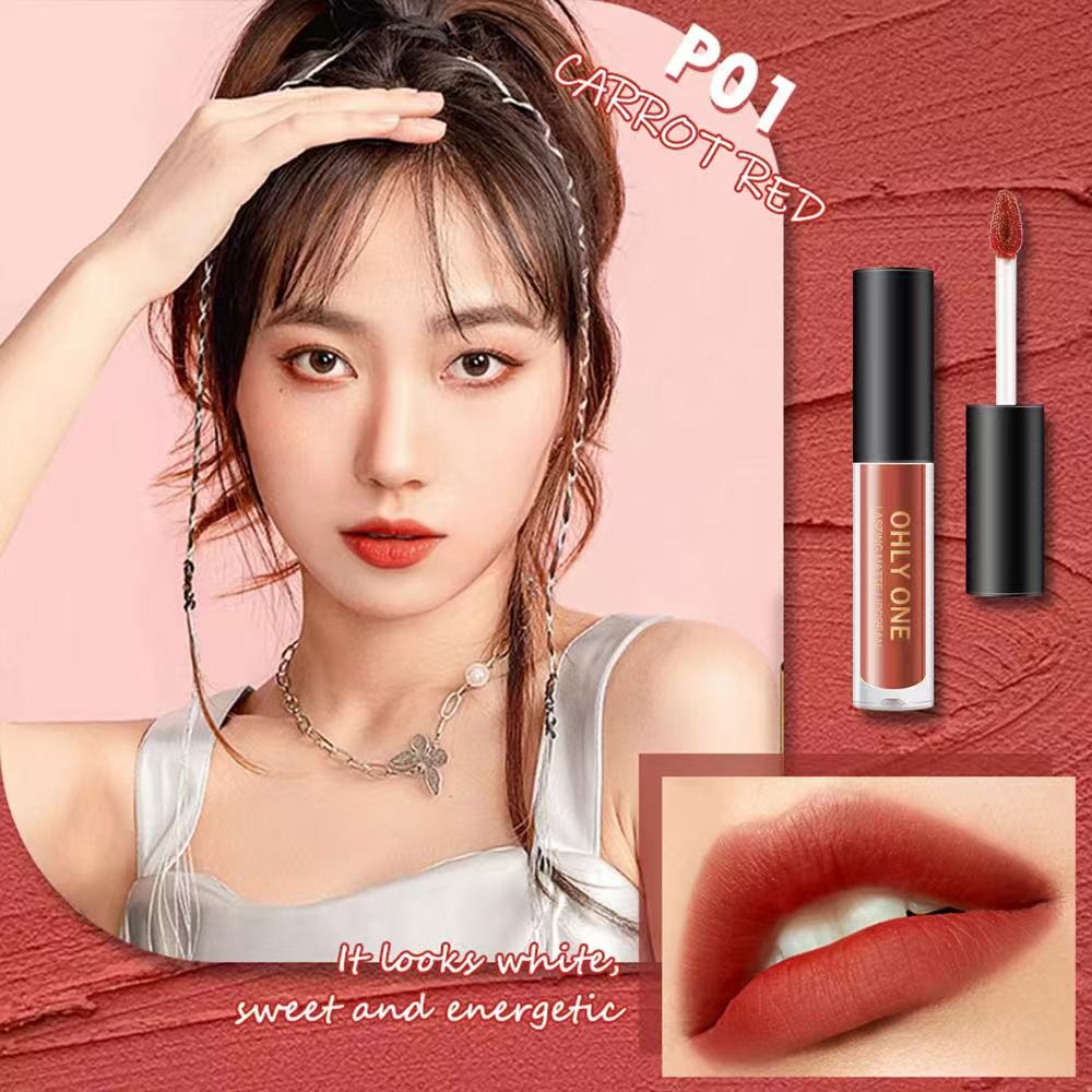 OHLY ONE Water Tint Lip Glaze Waterproof Long Lasting Airy Matte Liquid ...