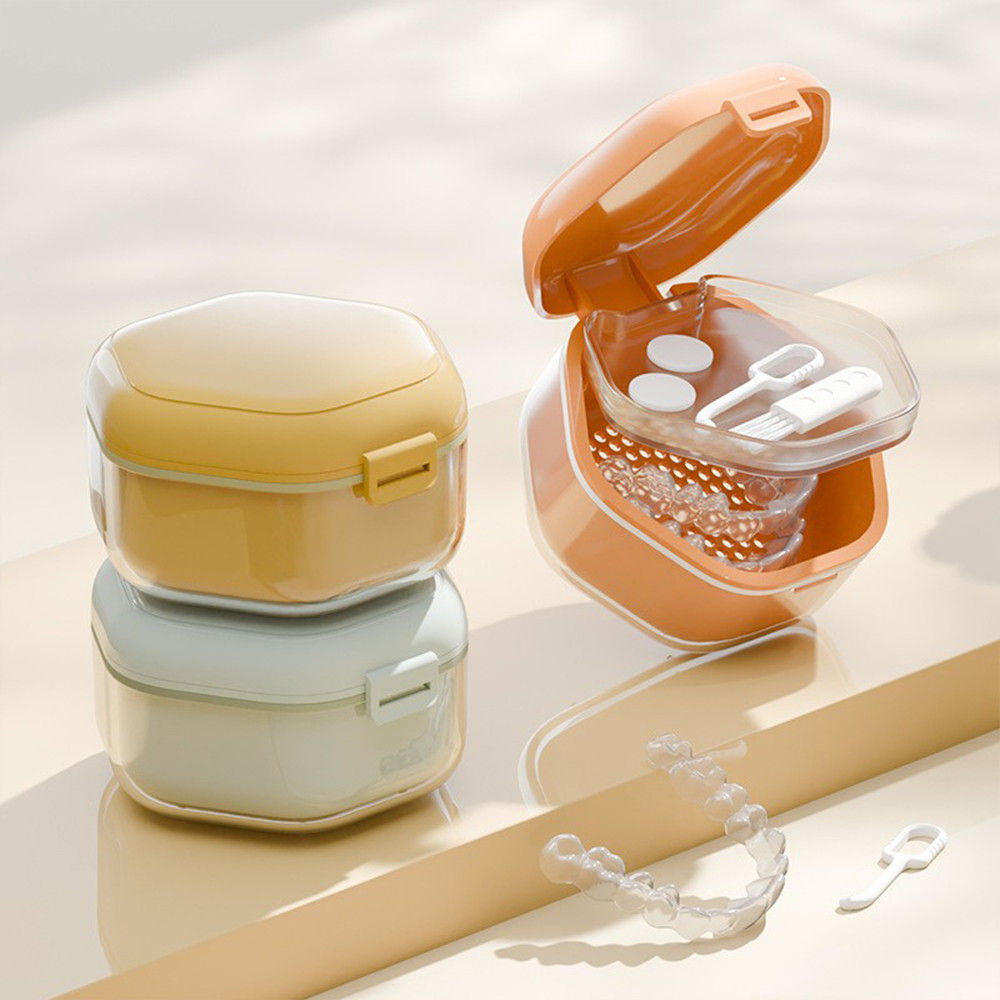 Retainer Box teeth storage denture container bekas simpan gigi retainer ...