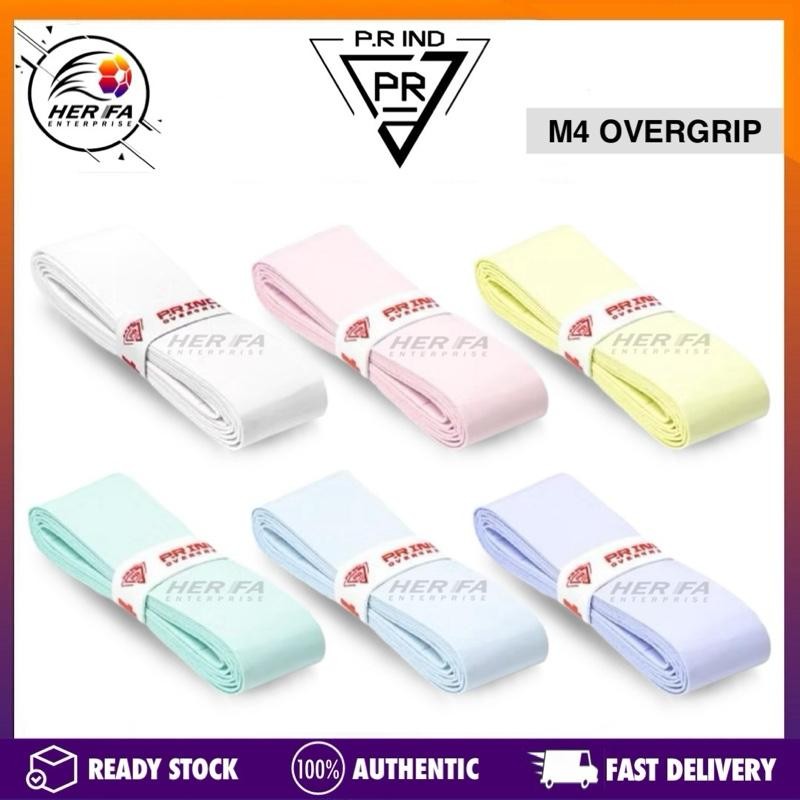 [Buy 10 Free 1] P.R IND M4 Overgrip for Badminton Squash or Tennis Grip ...