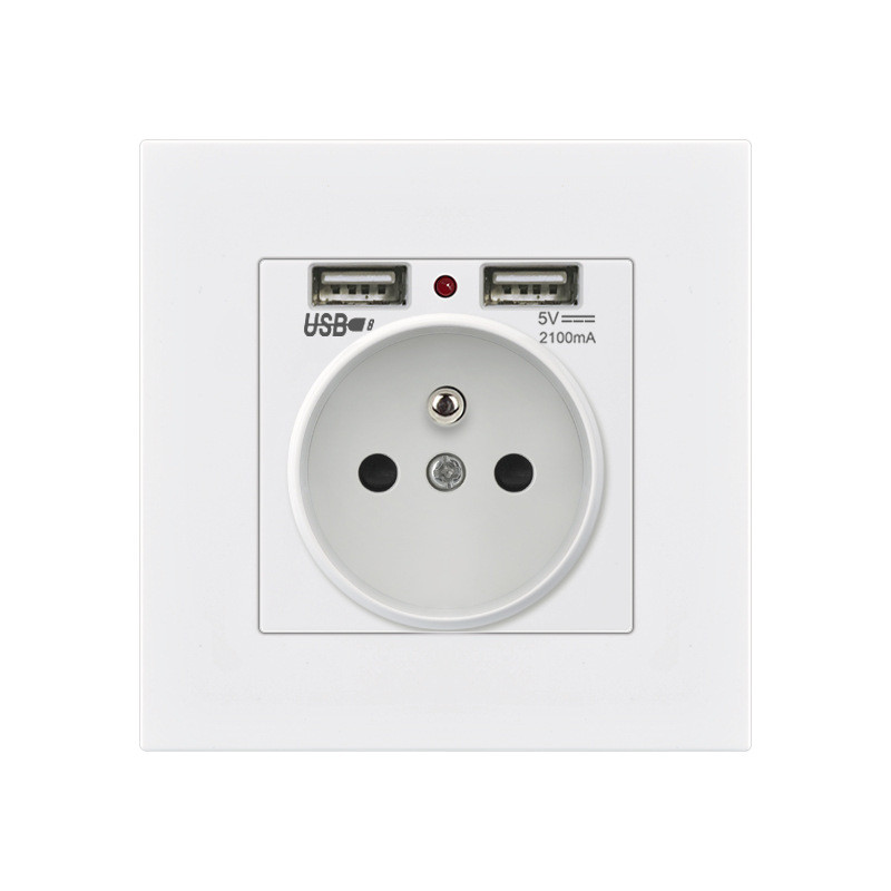 Cross-Border Foreign Trade 16A French Socket with USB French Standard ...