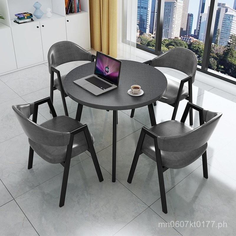 Minimalist Desk and Chair Set for Store Sales Office Reception Lounge ...