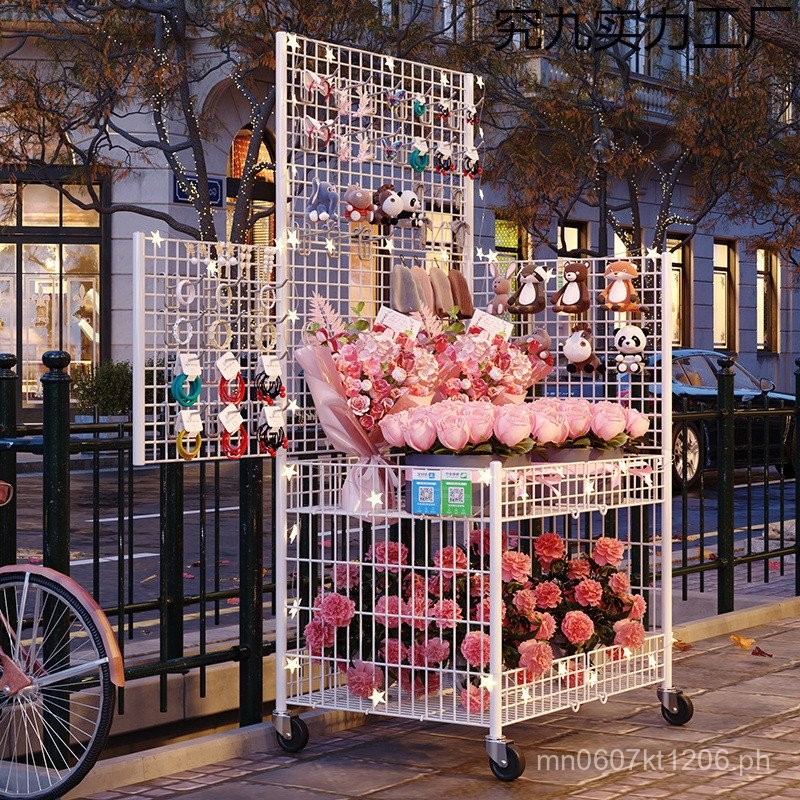 Folding Table Cart Small Push Cart Promotion Night Market Hand Push One ...