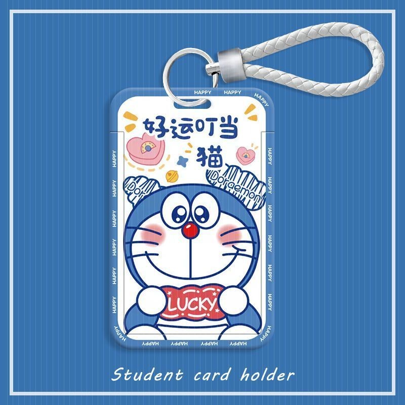 Doraemon cartoon sliding card holder, meal card, bus card holder ...