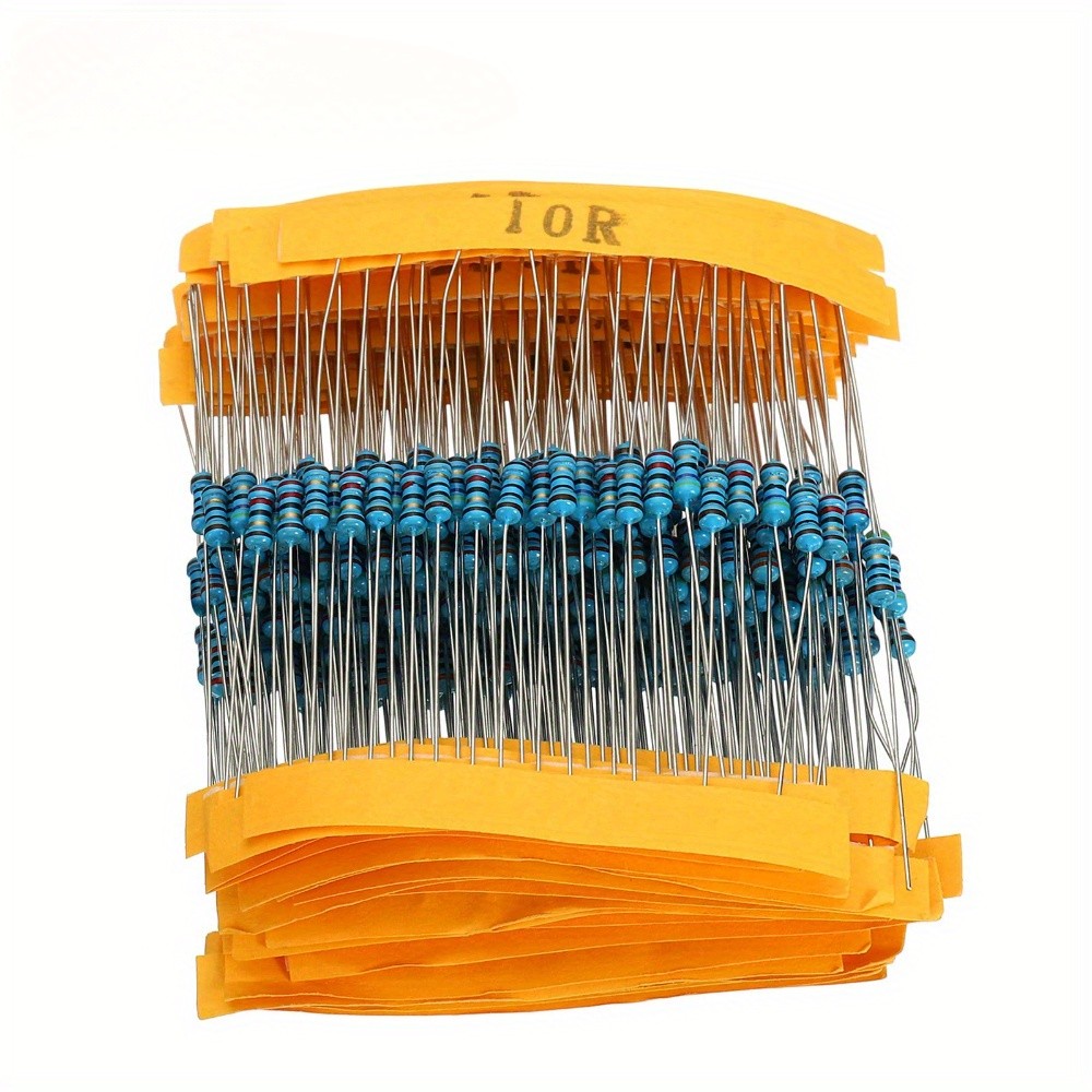 300Pcs 1/4W 0.25Watt Metal Film Resistor Assortment Kit Set of 300 ...