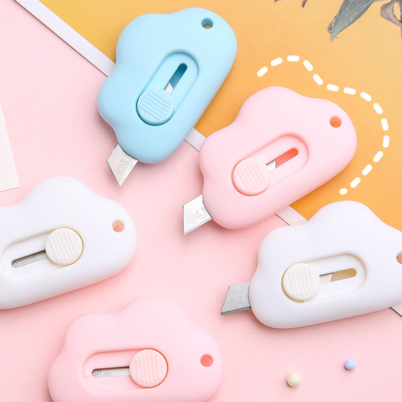 Cartoon Cloud Cutter Mini Box Opener Portable Cute Retractable ...
