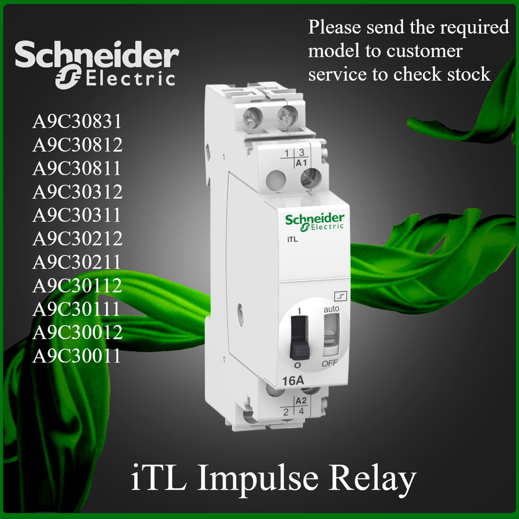 Schneider iTL Impulse Relay A9C30831 A9C30812 A9C30811 A9C30312 ...