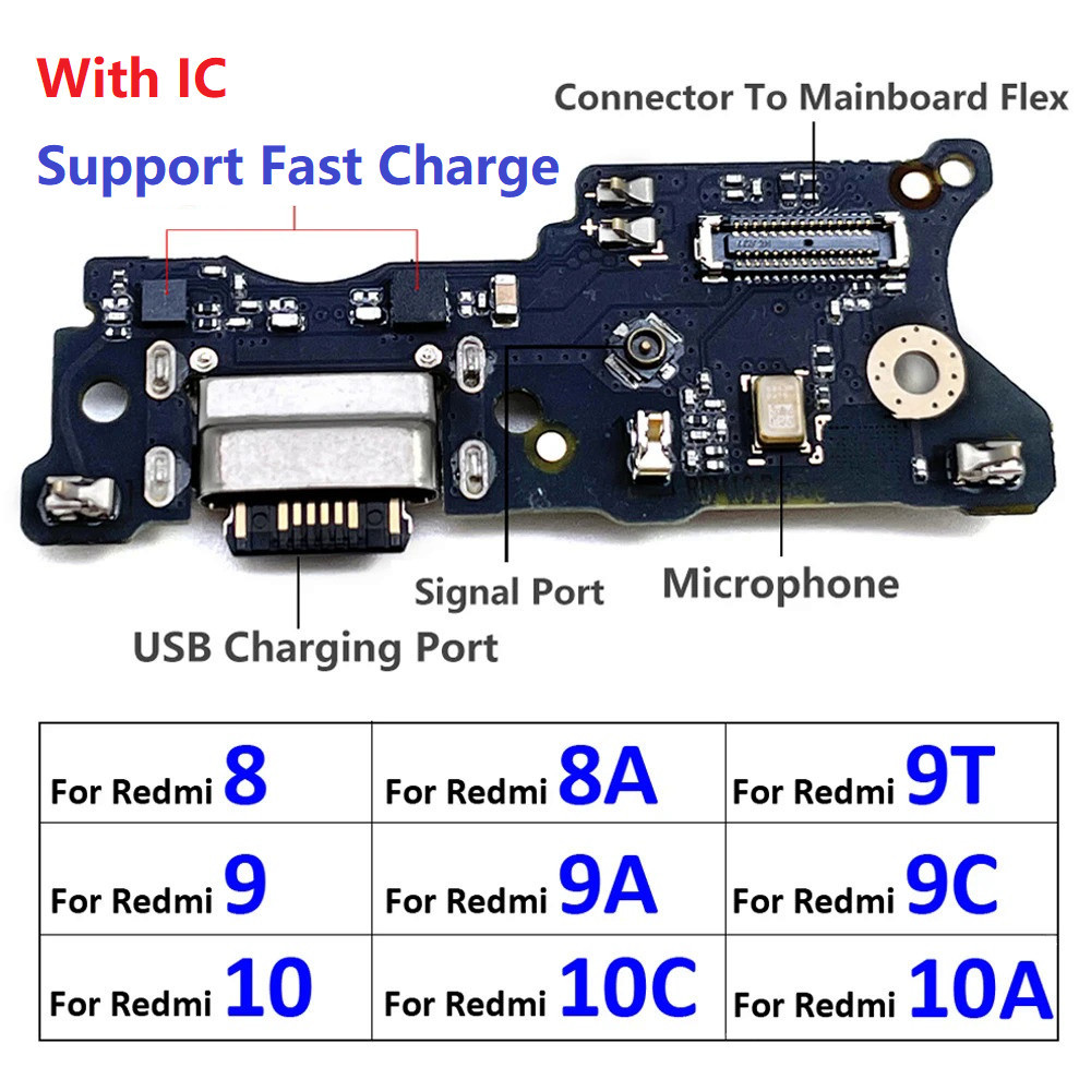 Fast Charging Board For Redmi 8 8A 9 9A 9C 9T 10C 10A 10 Prime USB ...