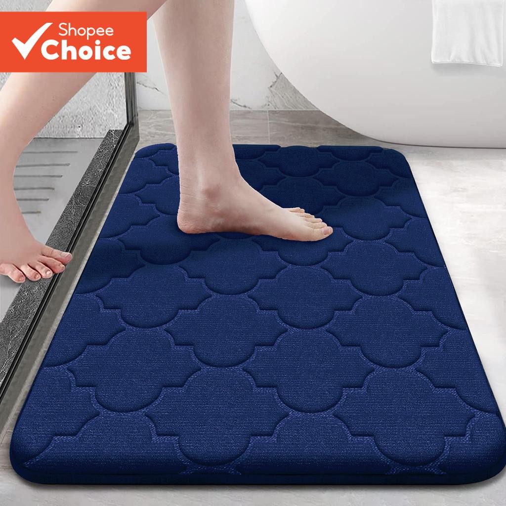 Memory Foam Anti-Slip Bathroom Mat Ultra Soft Non-Slip Water Absorbent ...