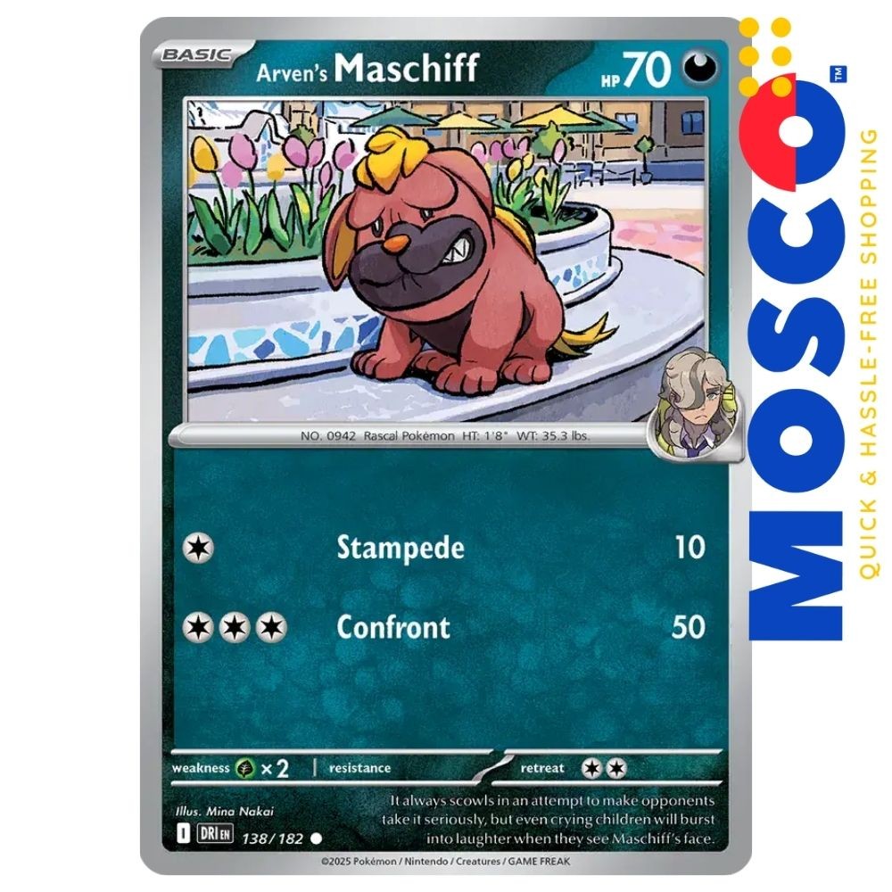 Arven's Maschiff - 138/182 Destined Rivals | Pokemon TCG | Shopee ...