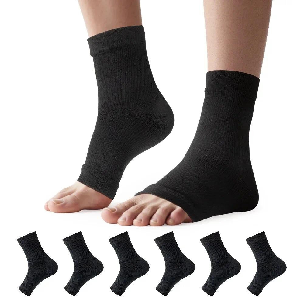 1Pair Neuropathy Socks for Women and Men,Toeless Compression Socks ...