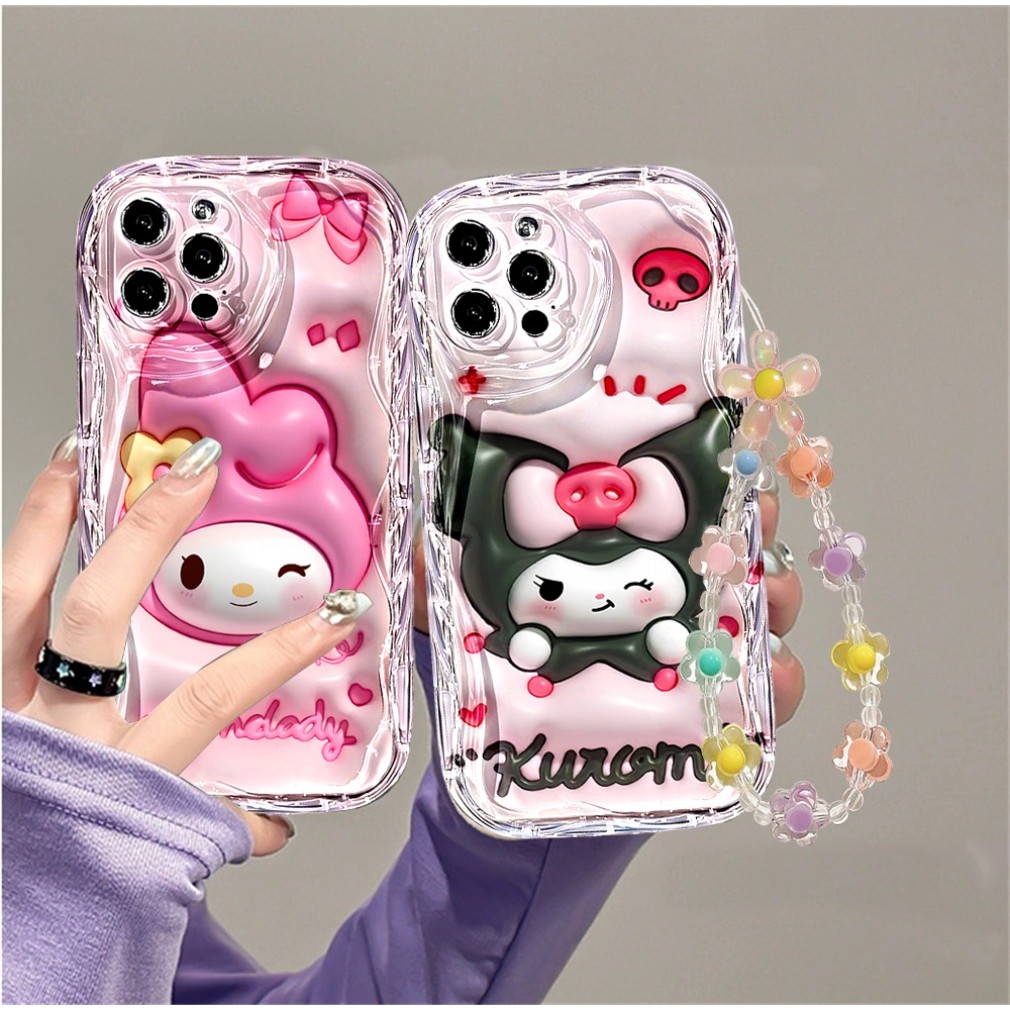 Lanyard Melody Kuromi Soft Phone Case for Redmi 14C Note13 13 Pro Redmi ...