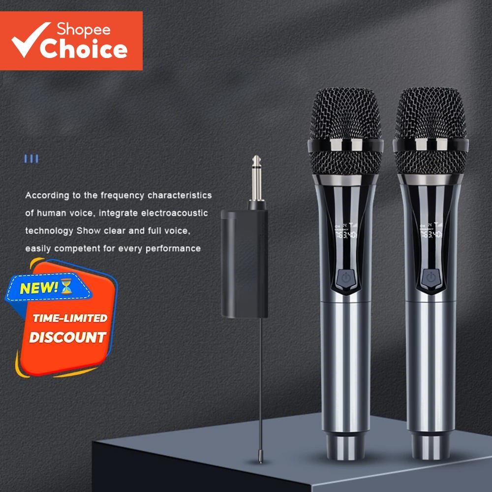 UHF High-Frequency Professional Wireless Microphone Rechargeable Mic ...