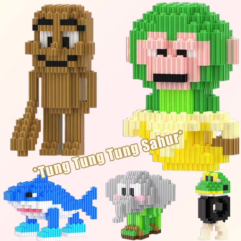Italian Brainrot Creative Building Blocks Tung Tung Tung Sahur ...