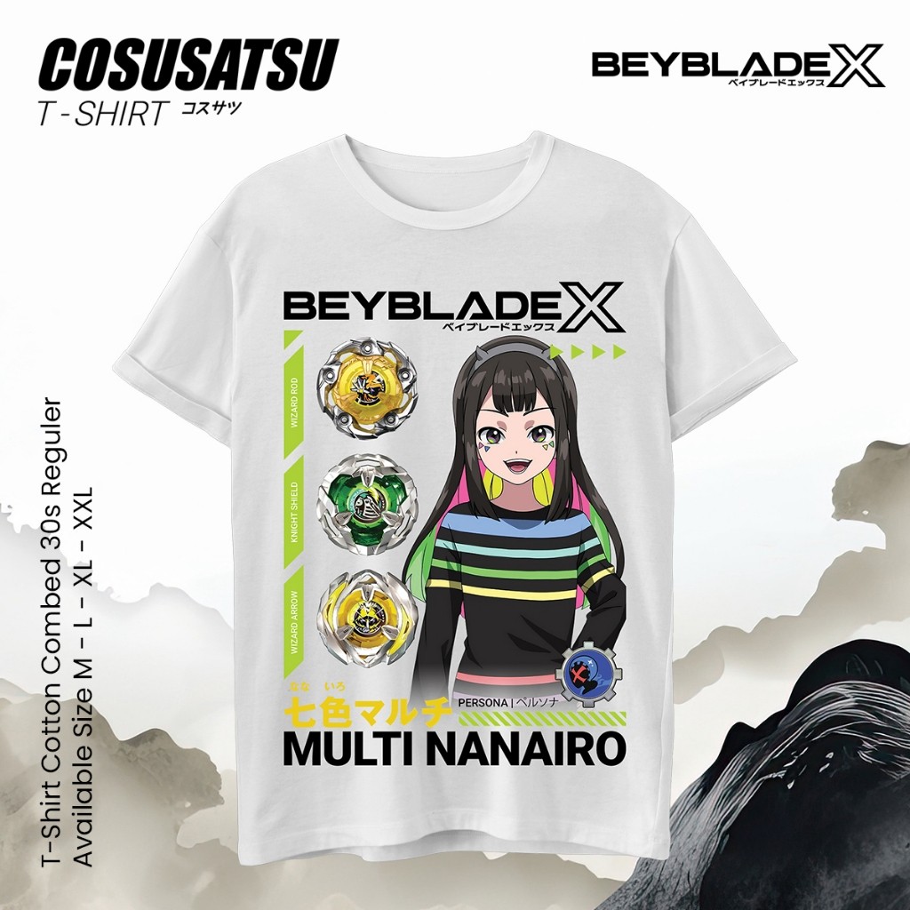 Nanairo Multi Maruchi T-Shirt Beyblade X | Shopee Philippines