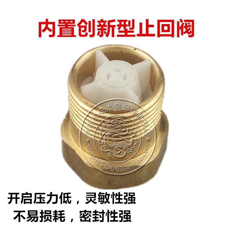 Self-priming Pump Water Pump Check Valve Copper One-way Water Inlet ...