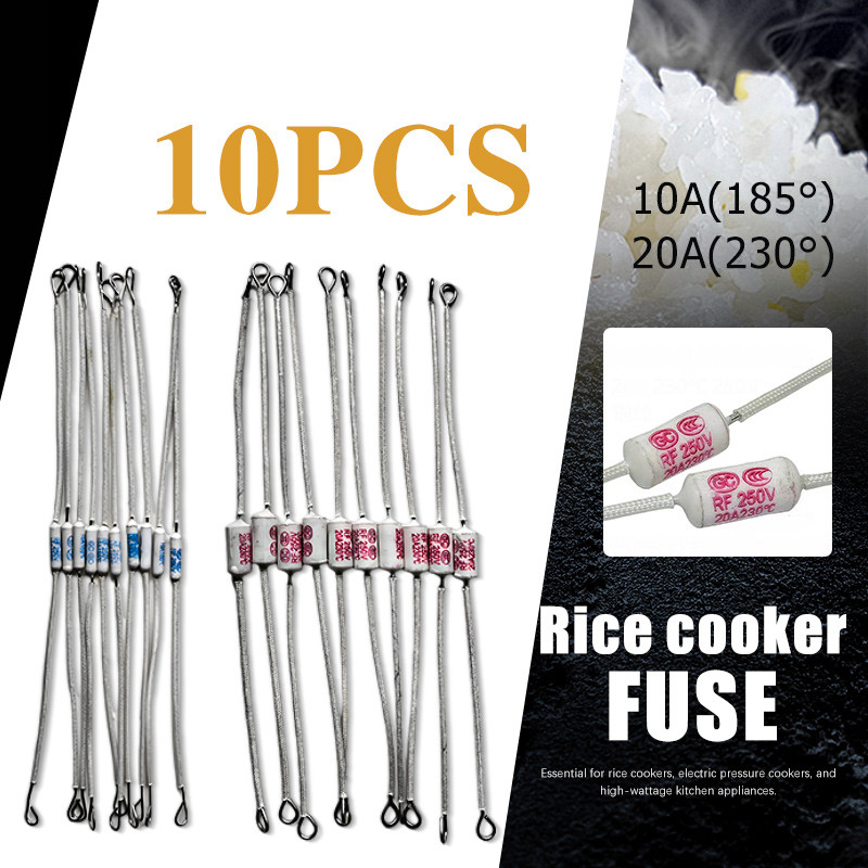 10pcs Ceramic Temperature Fuse 250V 10A 15A 20A RF Thermal Fuse For ...
