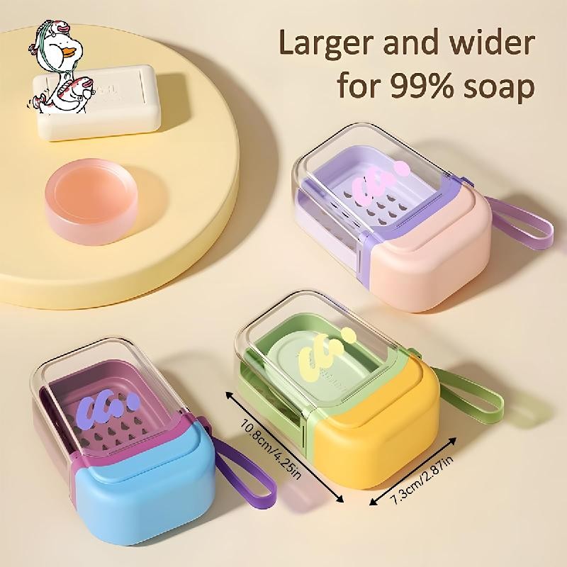 Dopamine Portable Travel Mini Soap Box, Travel Soap Holder with ...