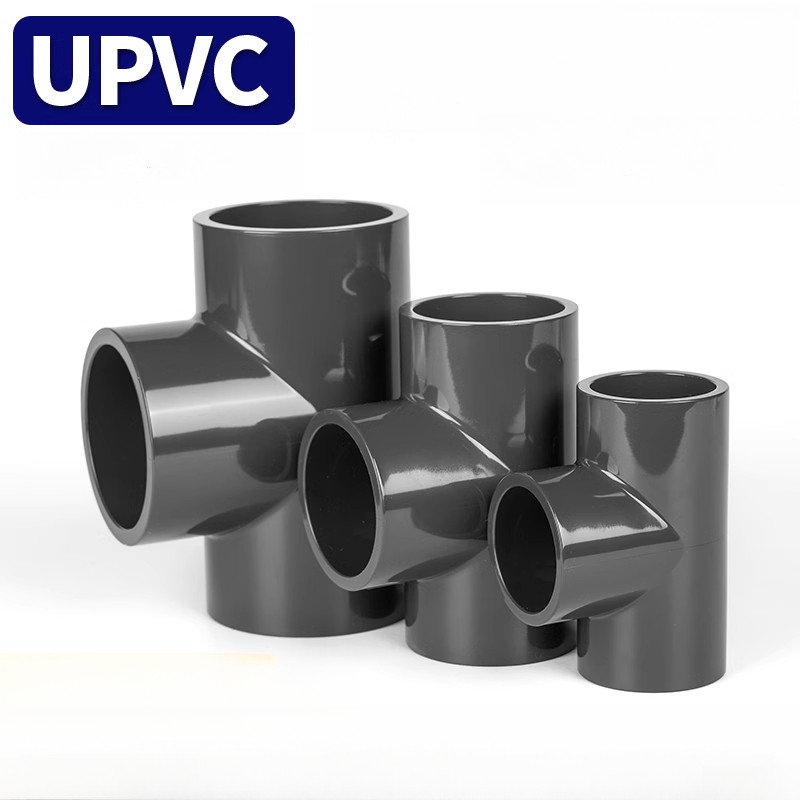 [.666.] UPVC positive tee chemical PVC pipe drain pipe equal diameter ...
