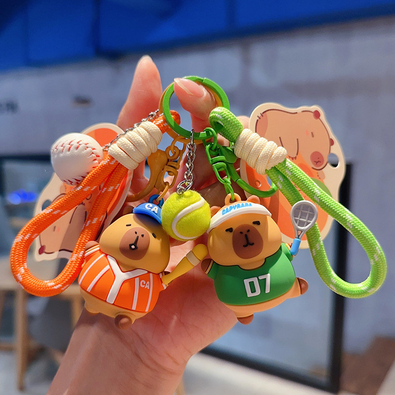 Original Capybara Capybara Jun Sports Doll Keychain/Cartoon Table ...