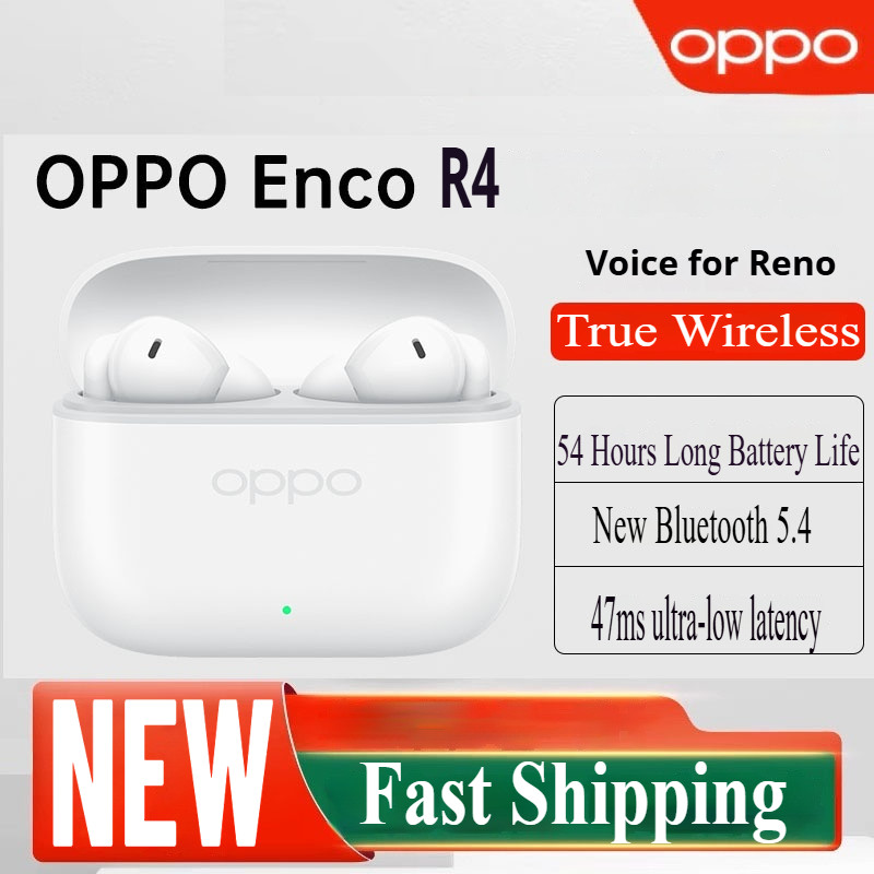 2025 New OPPO Enco R4 True Wireless Bluetooth 5.4 Earbuds Low Latency ...