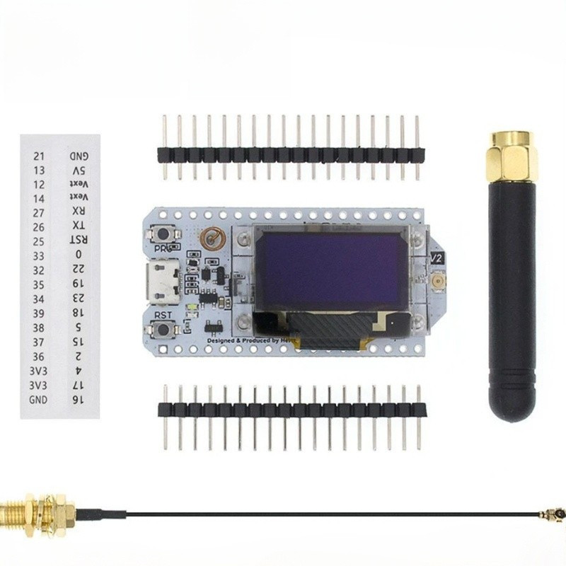 SX1276 ESP32 LoRa 868MHz-915MHz/ 0.96 Inch Blue OLED Display Bluetooth WIFI Kit 32 Development ...