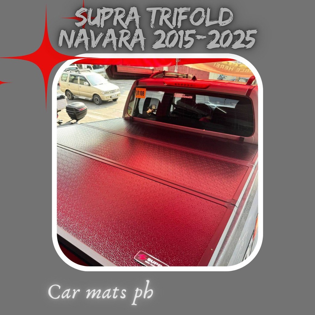 Supra trifold hard aluminum bed cover for nissan navara 2015-2025 ...
