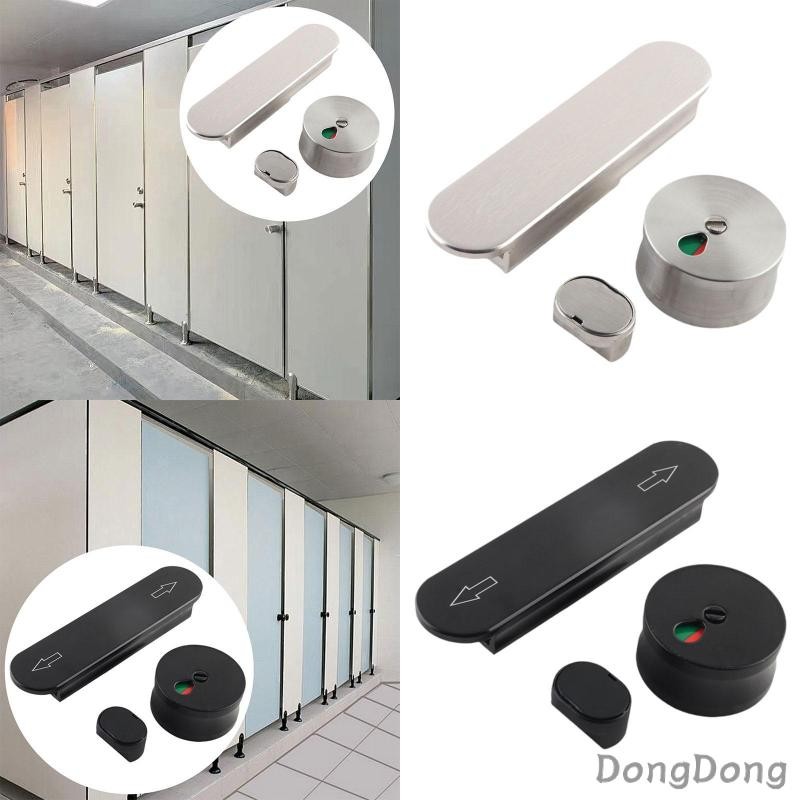[Dong] Restroom Toilet Partition Door Lock WC Public Privacy Locks Utility Sturdy Occupancy ...
