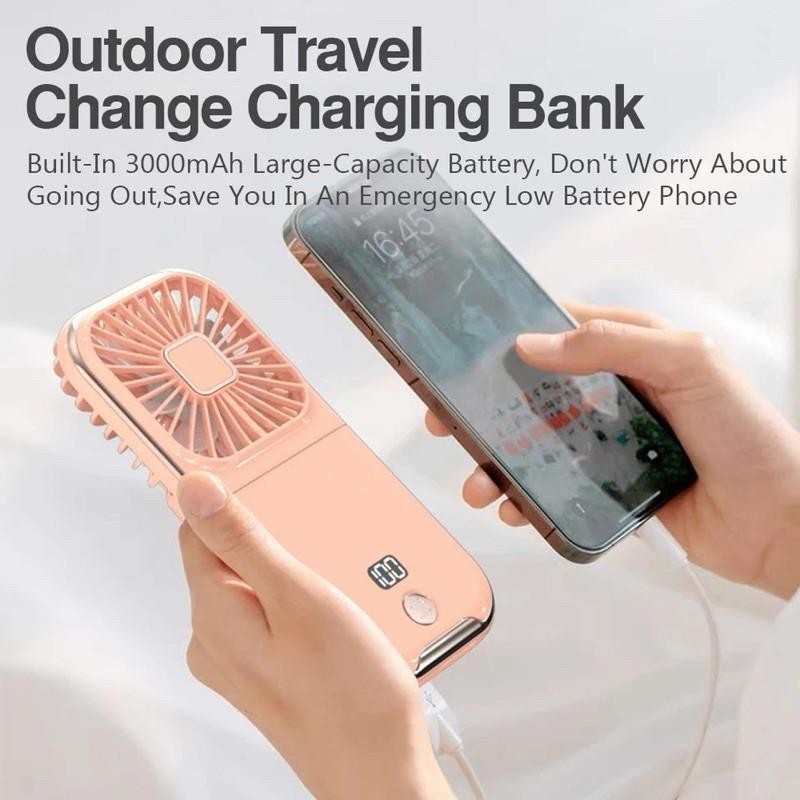 Portable Power Bank USB Mini Fan Multifunctional Upgrade Version ...