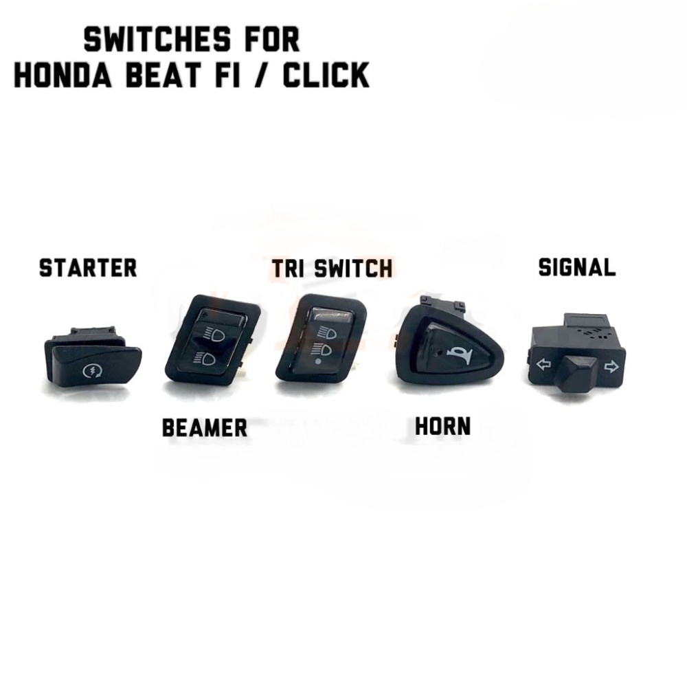 Beat / Click Handle Switch Headlight Signal Light Horn Starter Beamer ...