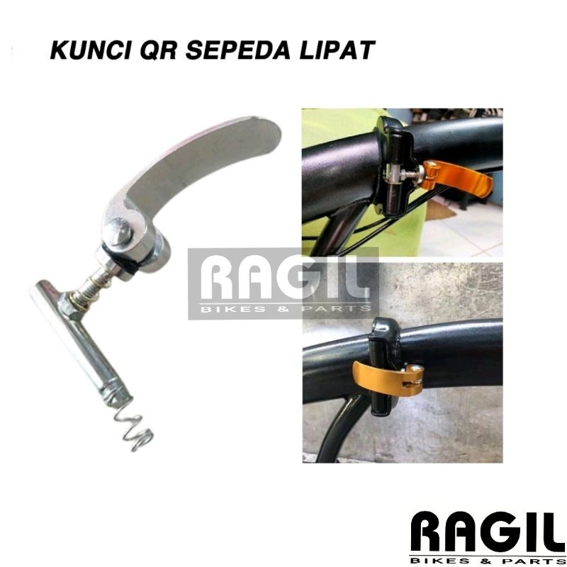 BIKE FRAME CLAMP FOLDING QUICK RELEASE CLAMP BOLT CLAMP CENTER ROD ...