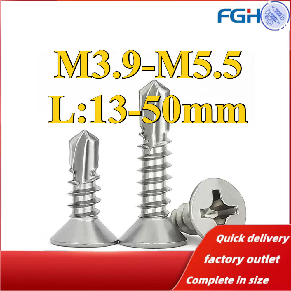 Stainless 304 Screw / Hardiflex Screw / Flat Head Self Drilling Screw ...