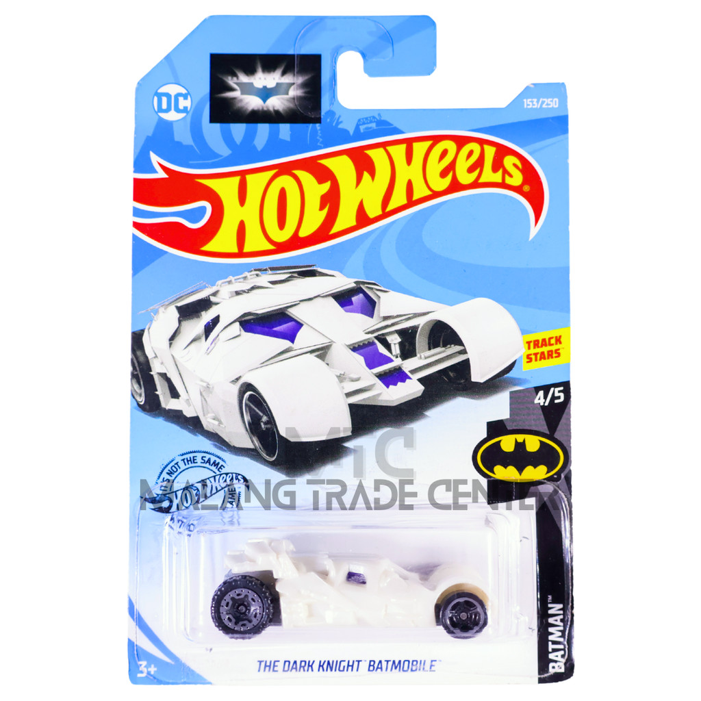 Hot Wheels The Dark Knight Batmobile White Blister and loose ugly ...
