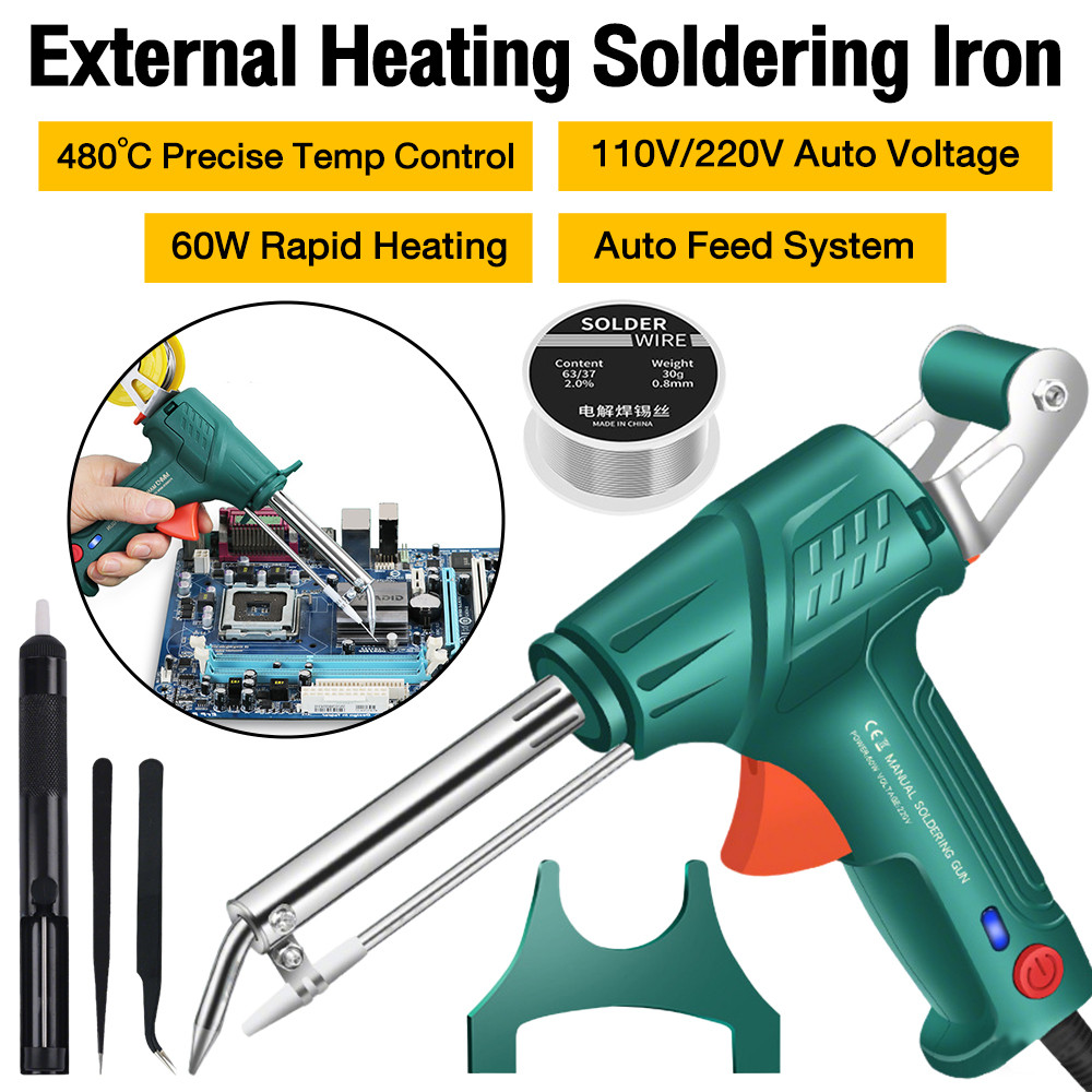 6 in1 Welding Automatic Feed Soldering Iron Gun Electric Temperature ...