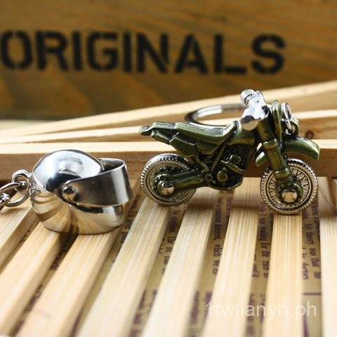 New Off-Road Motorcycle Small Pendant Keychain Creative Full Metal ...