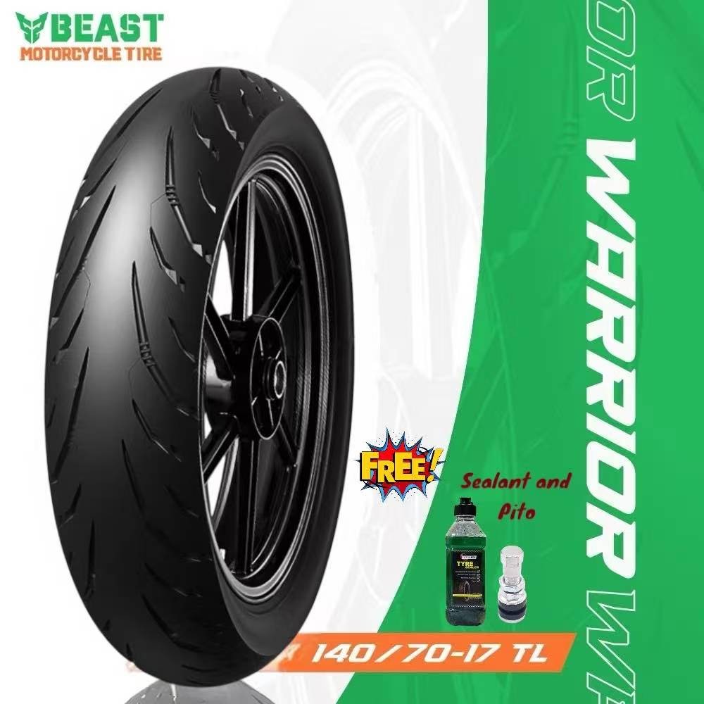 BEAST FLASH TUBELESS TIRE Skid tiresORIGINAL MOTORCYCLE FREE SEALANT ...