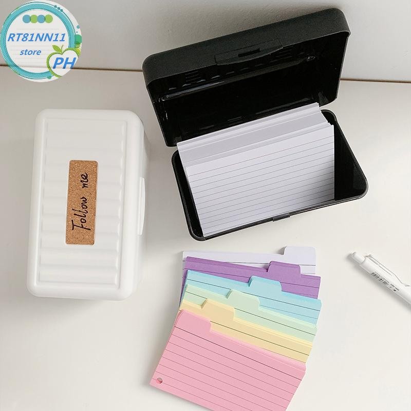 rt81nn11 1Set Colored Index Cards Dividers Tabbed Cards Ruled Note Card ...