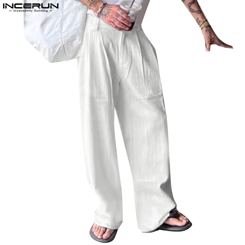 INCERUN Men's Fashionable Muscle Loose Pants | Shopee Philippines