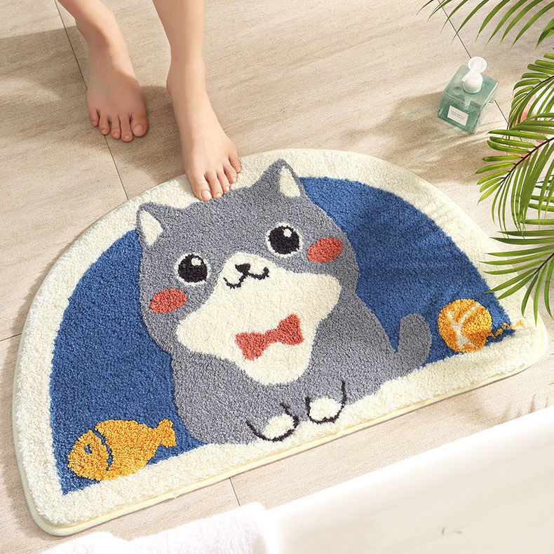 [Sanmu Home] Bathroom Door Absorb Water Anti-slip Floor Mat Toilet ...