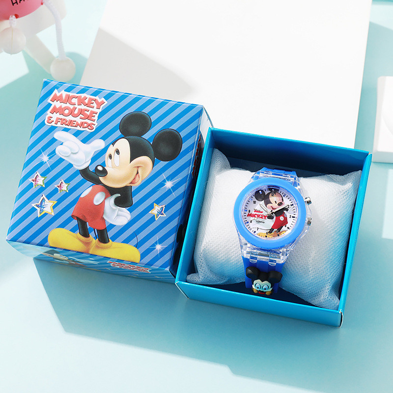 Silicone cartoon quartz luminous watch for kids boys and girls with ...