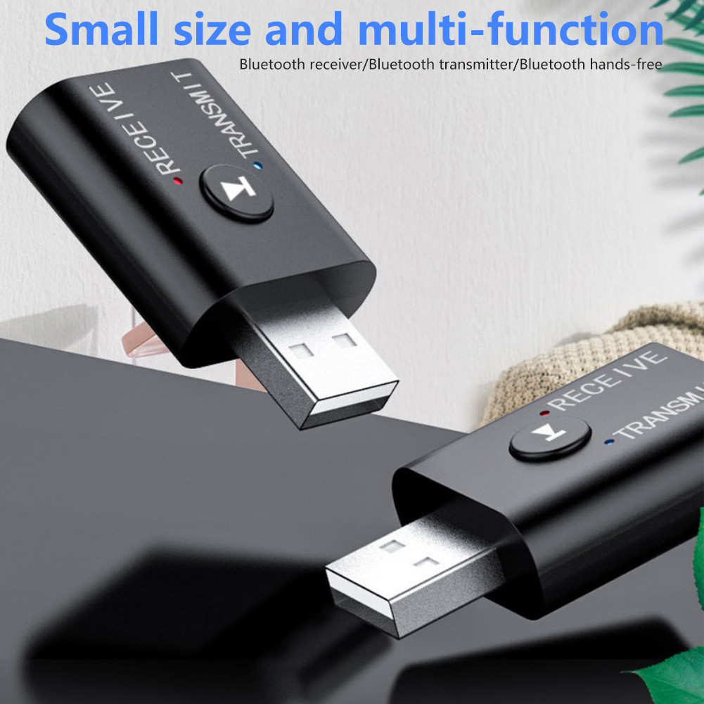 Bluetooth USB Audio Transmitter Receiver 2 In 1 Car TV Laptop Adapter ...
